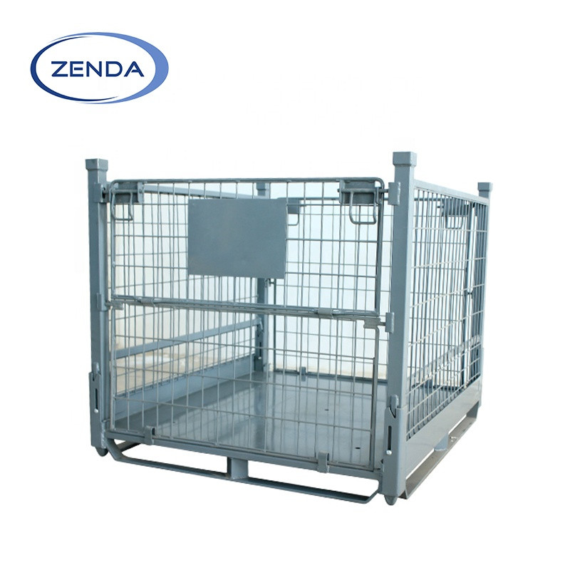 Buy High-performance Collapsible Stackable Steel Stillage Cage Pallet ...
