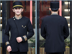 Buy Hotel Staff Bell Boy Uniforms Housekeeping from Quanzhou Sona ...