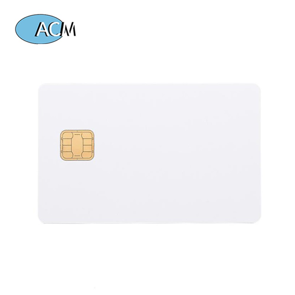 Buy Iso7816-3 Sim Contact Cards White Pvc Blank Smart Card Sle4442 Rfid ...