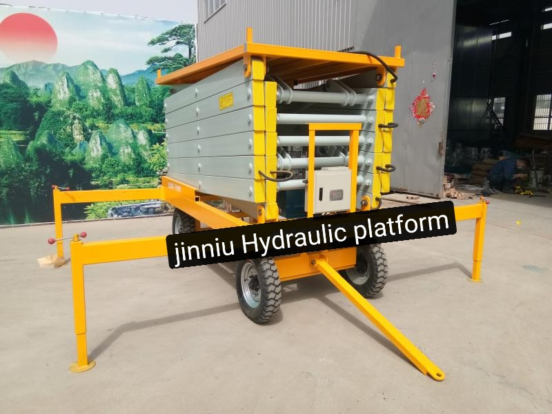 Buy Jinniu 9m High Hydraulic Scissor Vertical Electric Platform Lift ...