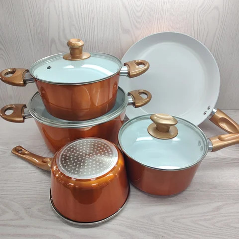 Buy Jogo De Panelas Ceramic 11pcs Forged Kitchen Ware Non Stick Pots ...