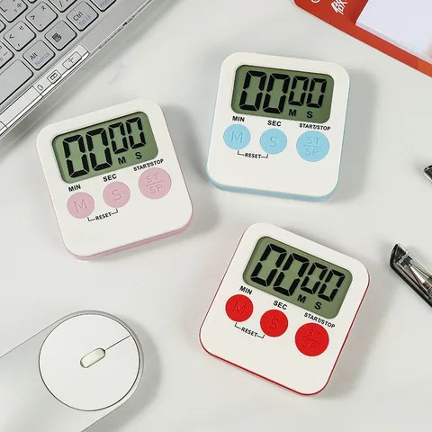 Buy Kitchen Timer Magnetic Cooking Digital Large Display Loud Alarm ...