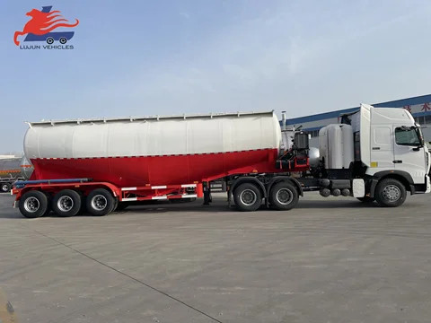 Buy Lujun Flour Tank Bulk Cement Tanker Semi Trailers from Shandong ...