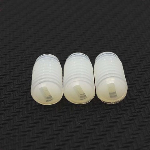 Buy M2 M2.5 M3 M4 Flat End Headless Slotted Nylon Plastic Set Screw ...