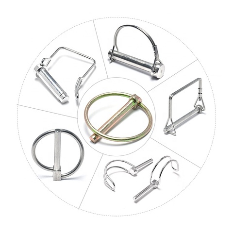 Buy M5 M6 M8 Linch Hitch Pin Carbon Steel Color Zinc Double Square Wire ...