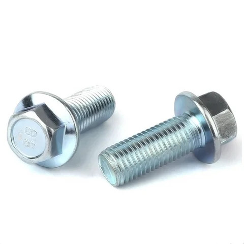 Buy M8 Zinc Plated Flange Hex Head Bolt Pitch 20mm 30mm Gr10.9 Carbon ...
