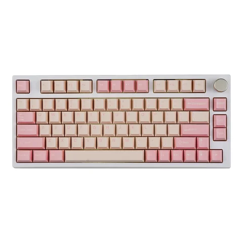 Buy Mathew Tech Mk80 Pink Rgb Mechanical Keyboard 75% Layout For Gaming ...