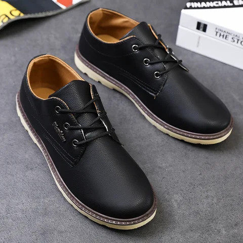 Buy Mens Casual Leather Shoes Korean Version Trendy Mens Shoes ...