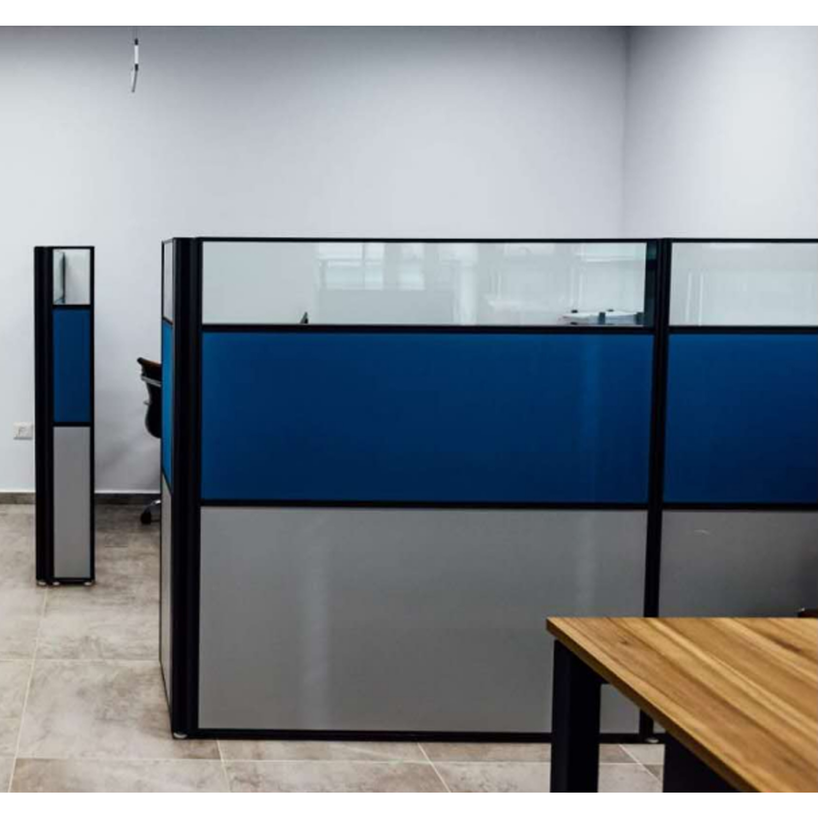 Buy Modern Half Height Cubicle Office Partition Modular Single Desk ...