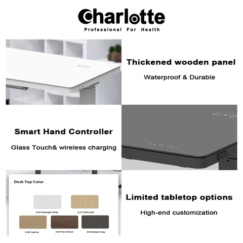 Buy Modern Luxury Executive Office Desk Revolving Drawers Extendable ...