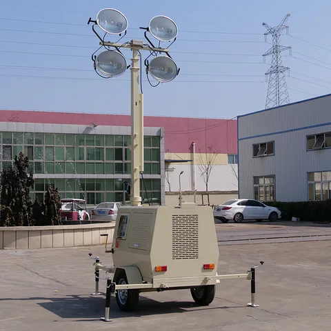 Buy Official Construction Solar Light Truck Portable Led Light Tower ...