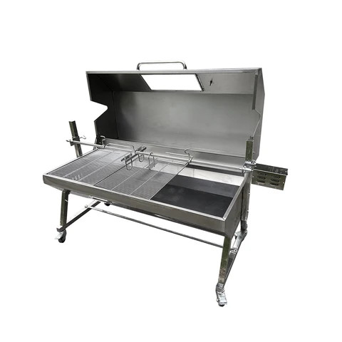 Buy Outdoor Large Stainless Steel Hog Lamb Charcoal Barbeque Bbq ...