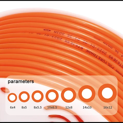 Buy Pu Polyurethane Nylon Polyamide Plastic Pneumatic Air Tube Hose ...