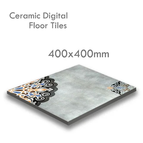 Buy Rangoli Pattern Ceramic Digital 400*400mm Floor Tile 12mm Thickness ...