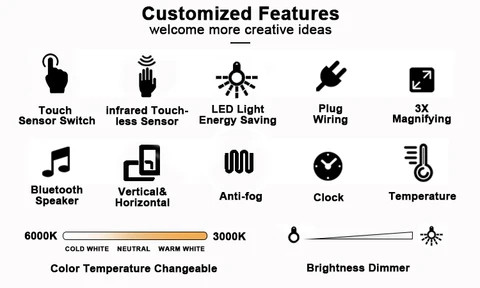 Buy Rectangular Music Player Speaker/defog/clock/temperature Display ...