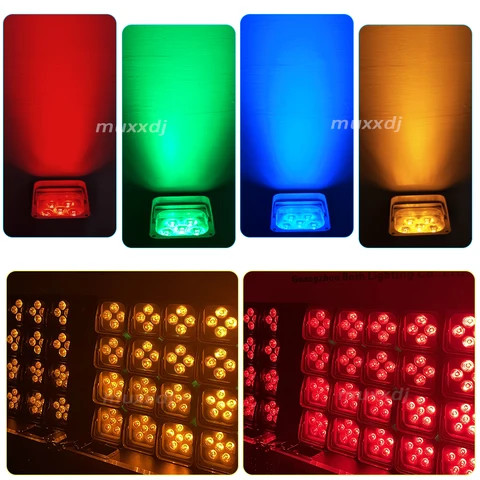 Buy Uplights Battery Wireless 6x18w Rgbwauv Led Par Battery Dj Club ...