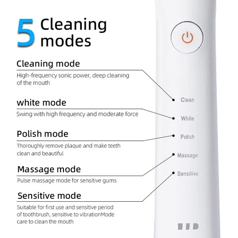 Buy Usb Rechargeable Ultrasonic Electric Toothbrush For Adults Sonic ...