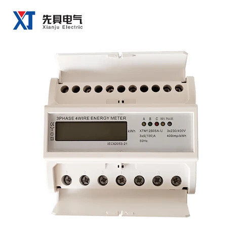 Buy Xtm1250sa-u Three Phase 7p 4 Wires Energy Meter 68*88*125mm Lcd ...