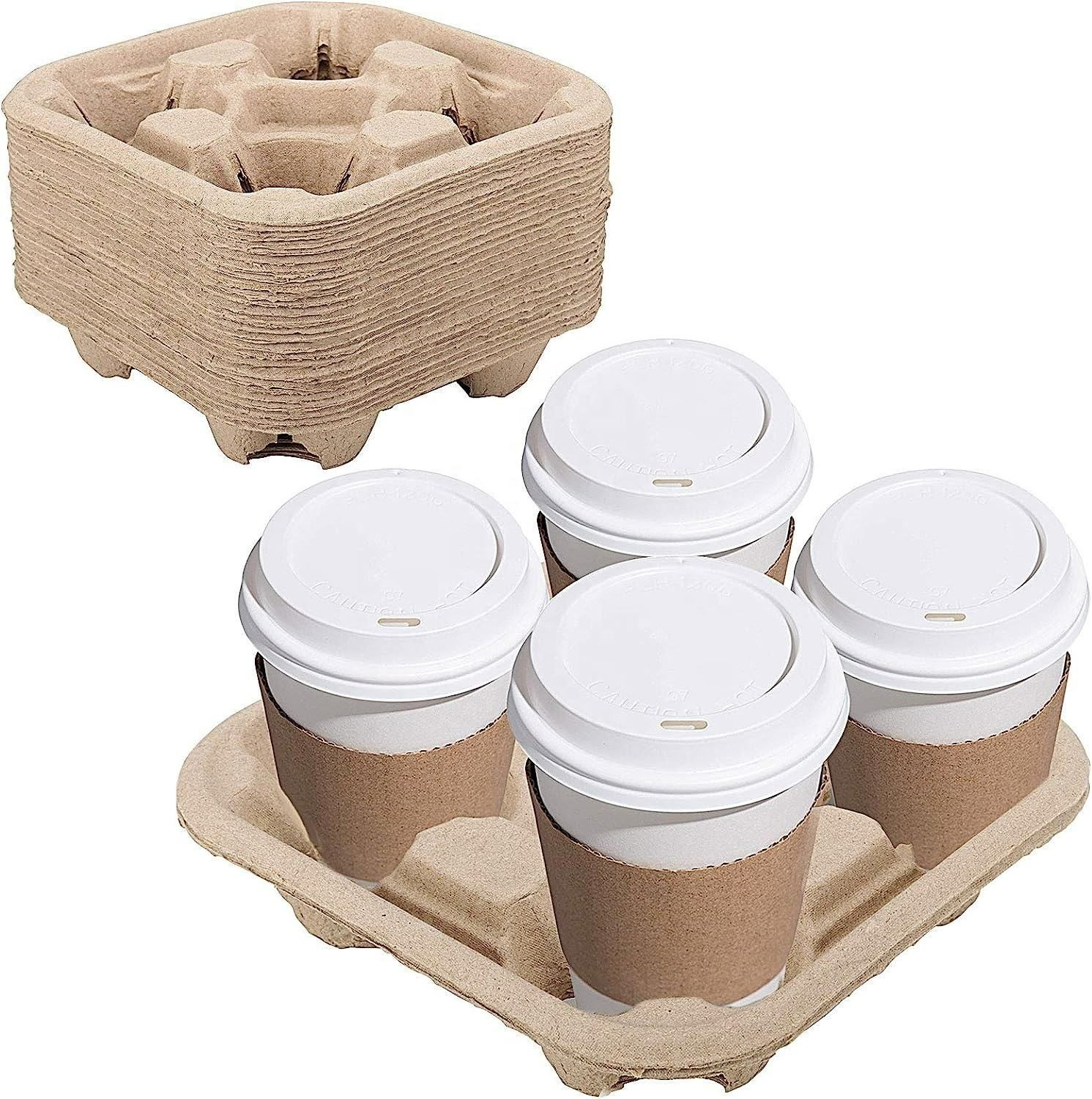 Buy Wholesale Dry Press Pulp Molded Tray Corrugated Paper Eco-friendly ...