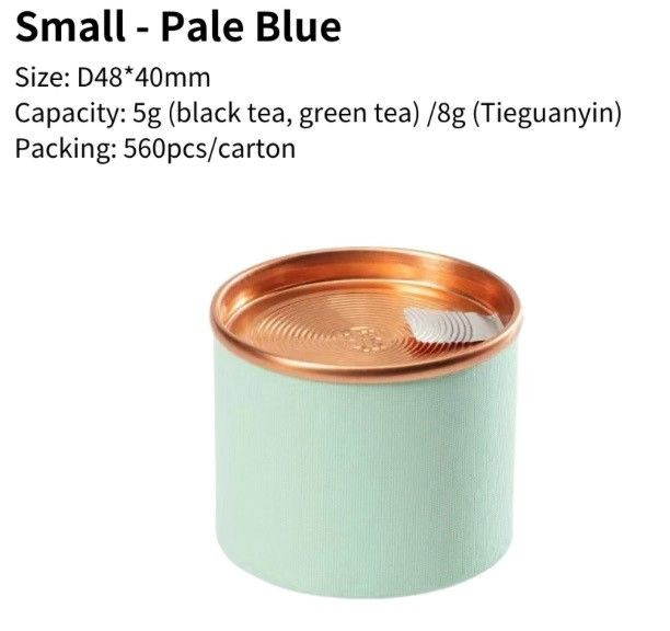 Buy Small Batch Customize Recycled Round Tea Cans Box With Easy Open ...