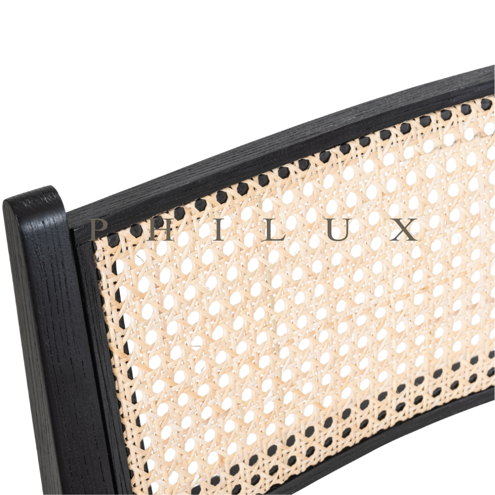 Buy Philux Alva Dining Chair Solid Wood With Handwoven Solihiya Back ...