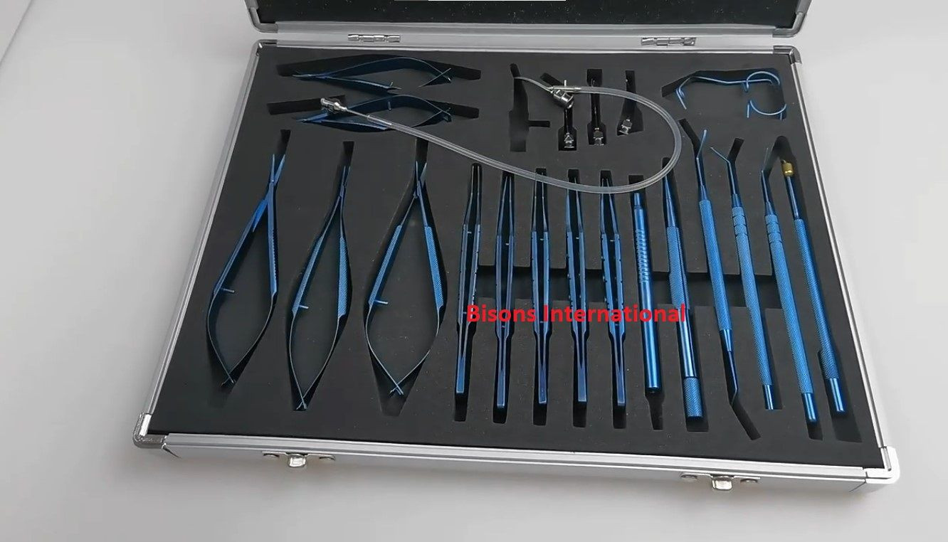 Buy 21 Pcs Titanium Cataract Ophthalmic Surgical Instrument Set With ...