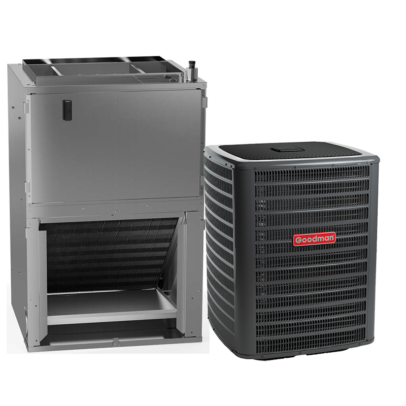 Buy Goodman 1.5 Ton 14.3 Seer2 Heat Pump Split System With 3kw Heater ...