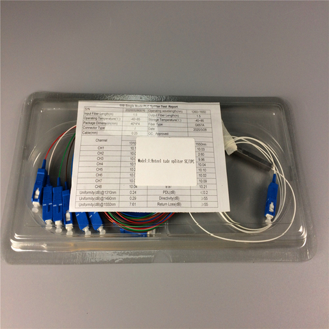 Buy 1*8 Fiber Optic Equipment Fibersplitter Ftth Optic Fiber Plc ...