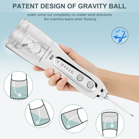 Buy 2023 Upgraded Cordless Electric Water Flosser H2o Oral Irrigator ...