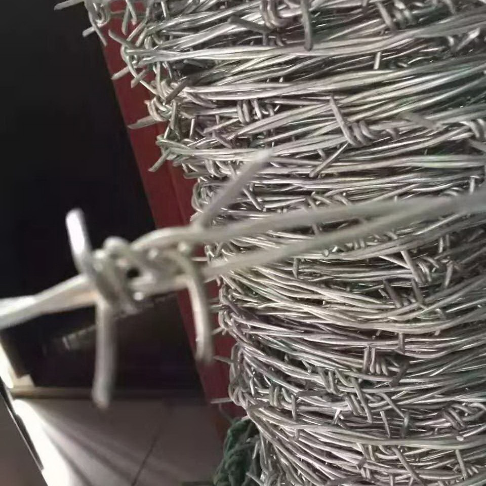 Buy 2.0mm Wire Diameter Barbed Wire 50kg/roll Galvanized Iron Barbed ...