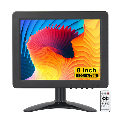 Buy 8 Inch Lcd Monitor 1024*768 Raspberry Pi Tv Box Compatible 8" Car ...