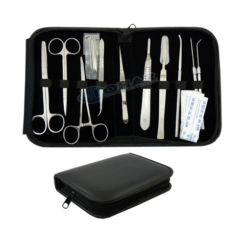 Buy 9 Pcs Kit General Surgery Dissecting Dissection Kit Veterinary ...