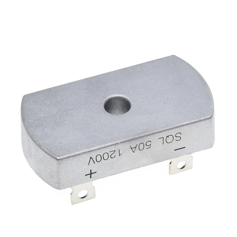 Buy 50a 1200v Aluminum Metal Case 3 Phase Diode Bridge Rectifier 50amp ...