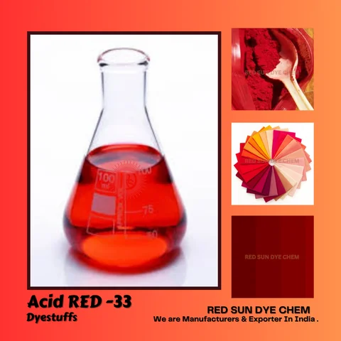 Buy Acid Red 33 Acid Fuchine Red 2a Red Sun Dye Chem Manufacturers And ...