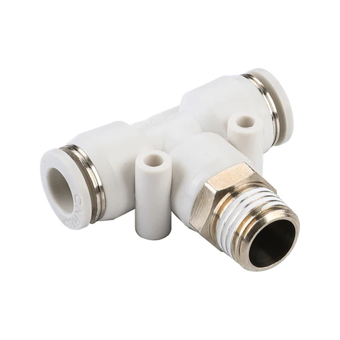 Buy Airtac Type Air Tee Fitting Plastic Pneumatic Pipe Connector One ...