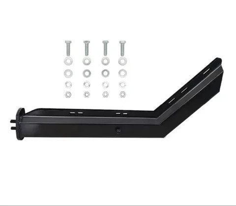 Buy Black Angled Spring Loaded Mud Flap Hanger Bracket Set For Semi ...