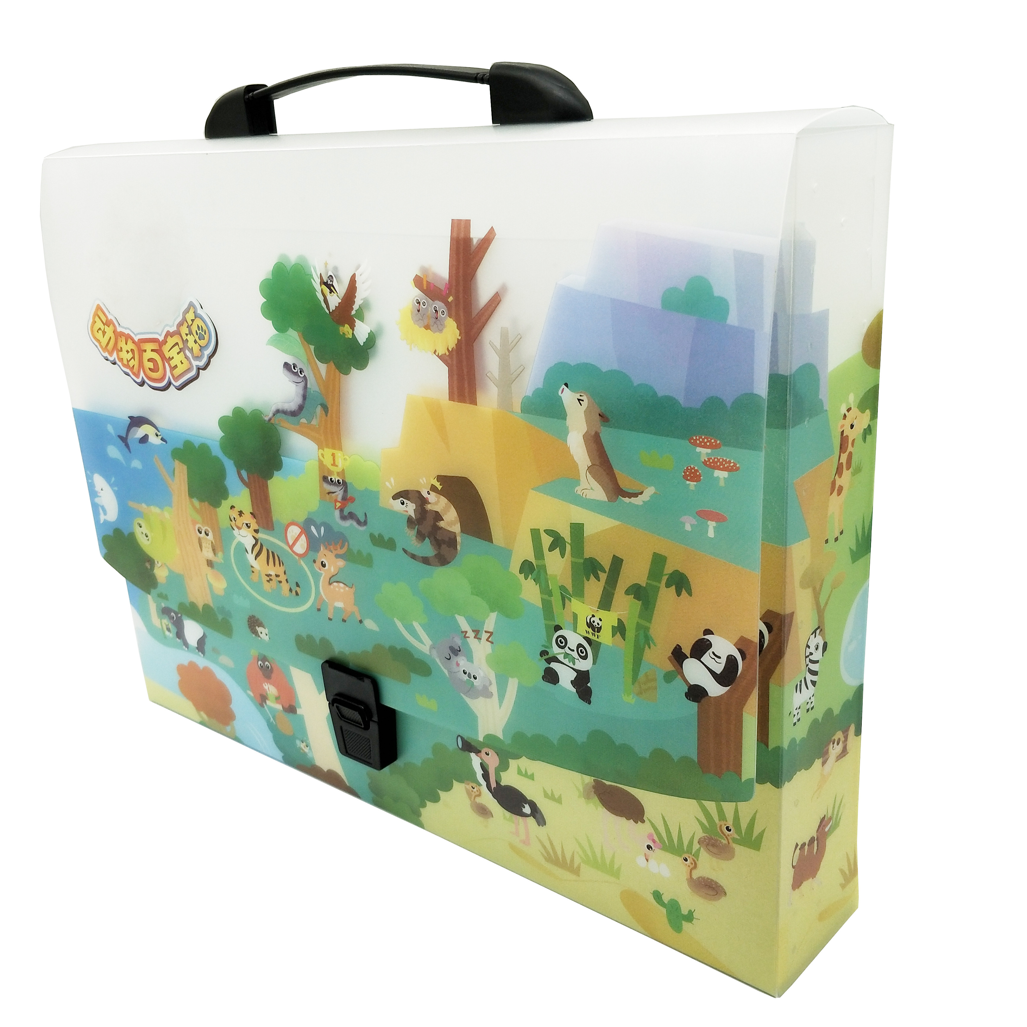 Buy Cmyk Printing A4 Size Plastic Portfolio Briefcase Pp Document Bag ...