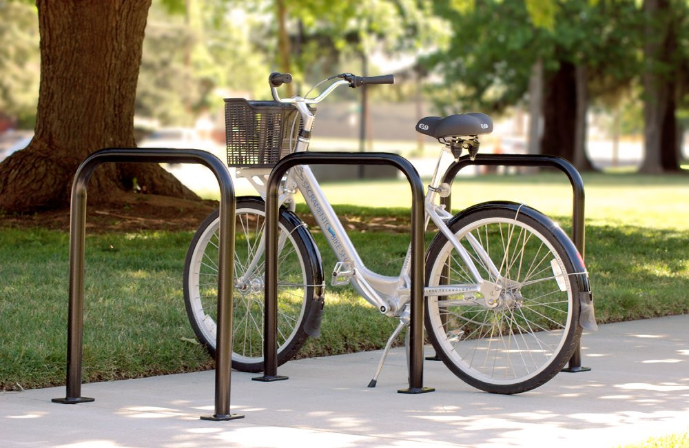 Buy Commercial Grade Bicycle Parking Inverted U Hoop Bike Rack Floor ...