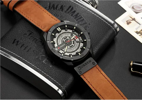 Buy Curren 8301 2025 Man Sport Wristwatch Top Brand Luxury Chronograph ...
