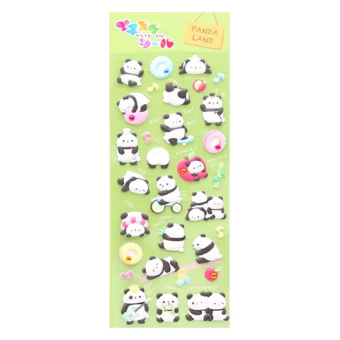 Buy Custom 3d Cute Animals Soft Safe Eco-friendly Puffy Stickers For ...