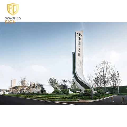 Buy Design And Customize Stainless Steel Pylon Sign Indoor Outdoor ...