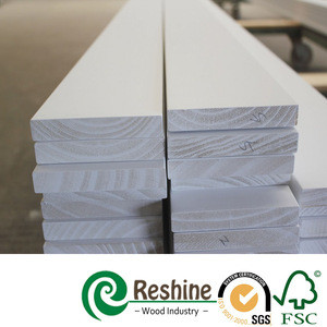 Buy Finger Jointed Primed Window Reveal Flat S4s Trim Board from Xiamen ...