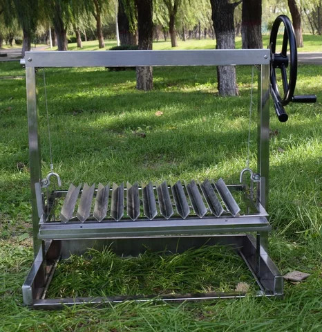 Buy Garden Adjustable Cooking Grate Bbq Pit Argentine Gaucho Santa ...