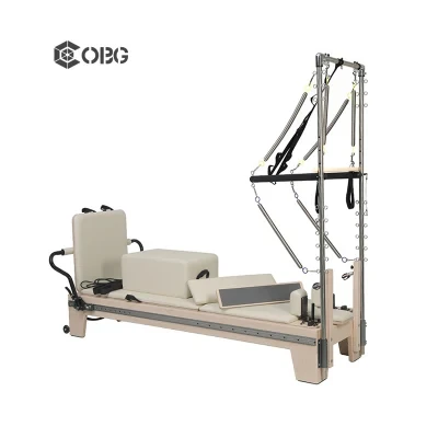 Buy Half Pulley Yoga Machine Maple Commercial Wooden Pilates Reformer ...