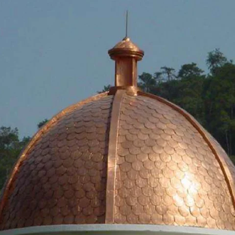 Buy Huangjia Brand Antique Fish Scale Copper Roof System Tile from ...