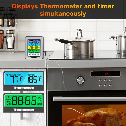 Buy Lcd Digital Food Temperature Gauge With Temperature Probe Digital ...