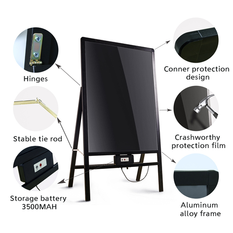 Buy Led Message Writing Board 28*20" Flashing Illuminated Erasable Neon ...