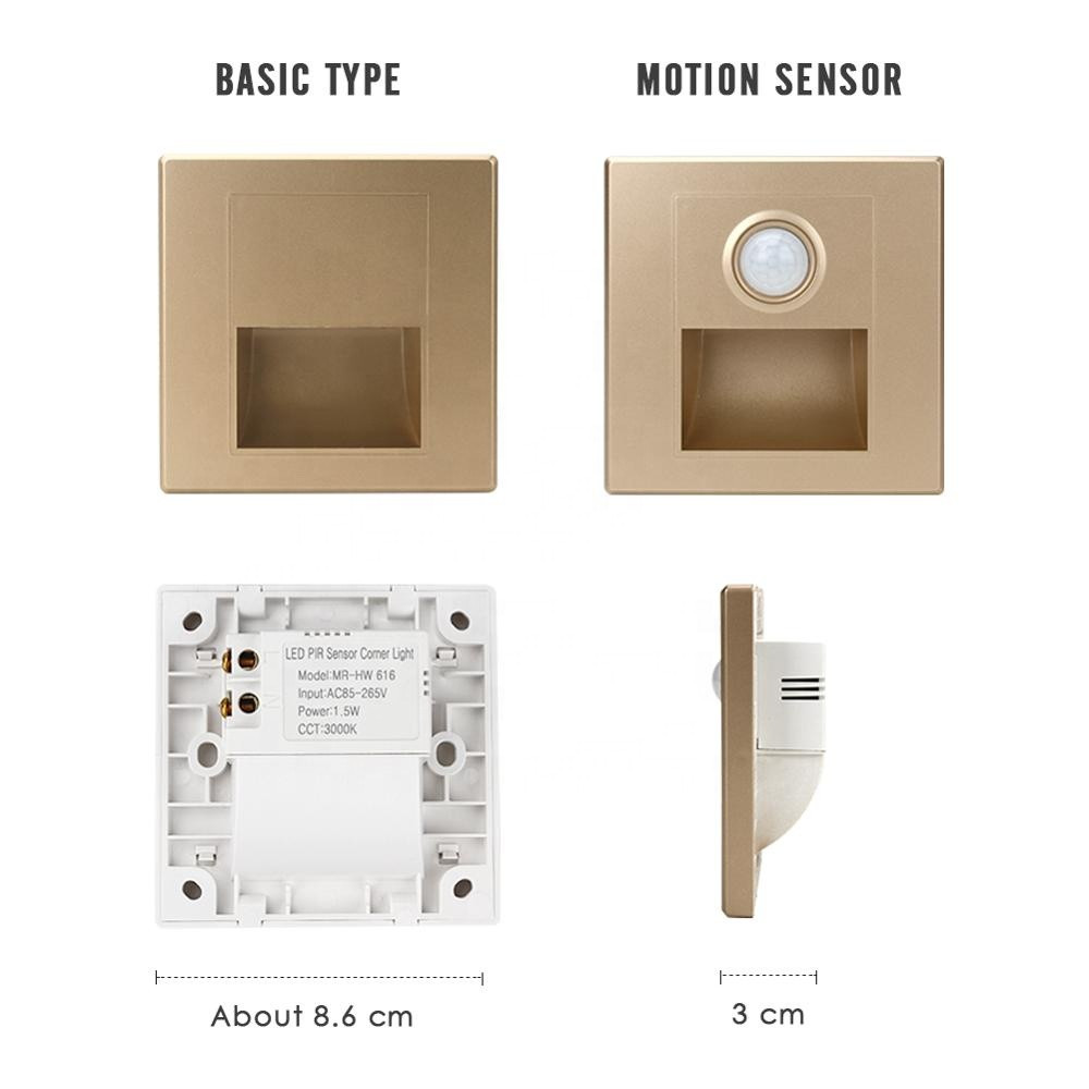 Buy Led Night Light Stairs Corner Corridor Wall Lamp Home Decor ...