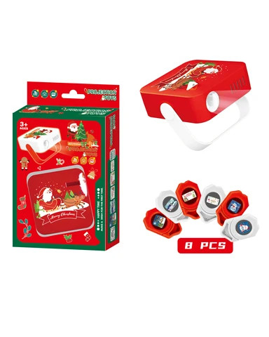 Buy Merry Christmas Projection Colorful Flashlight Toy Xmas Party ...