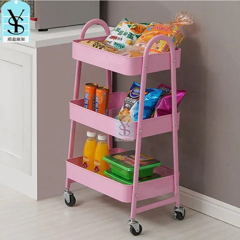 Buy Mobile Body Shop Rack Light Luxury Rack Small Wire Basket Mobile ...